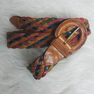 Accessories | Colorful Leather Belt L | Poshmark